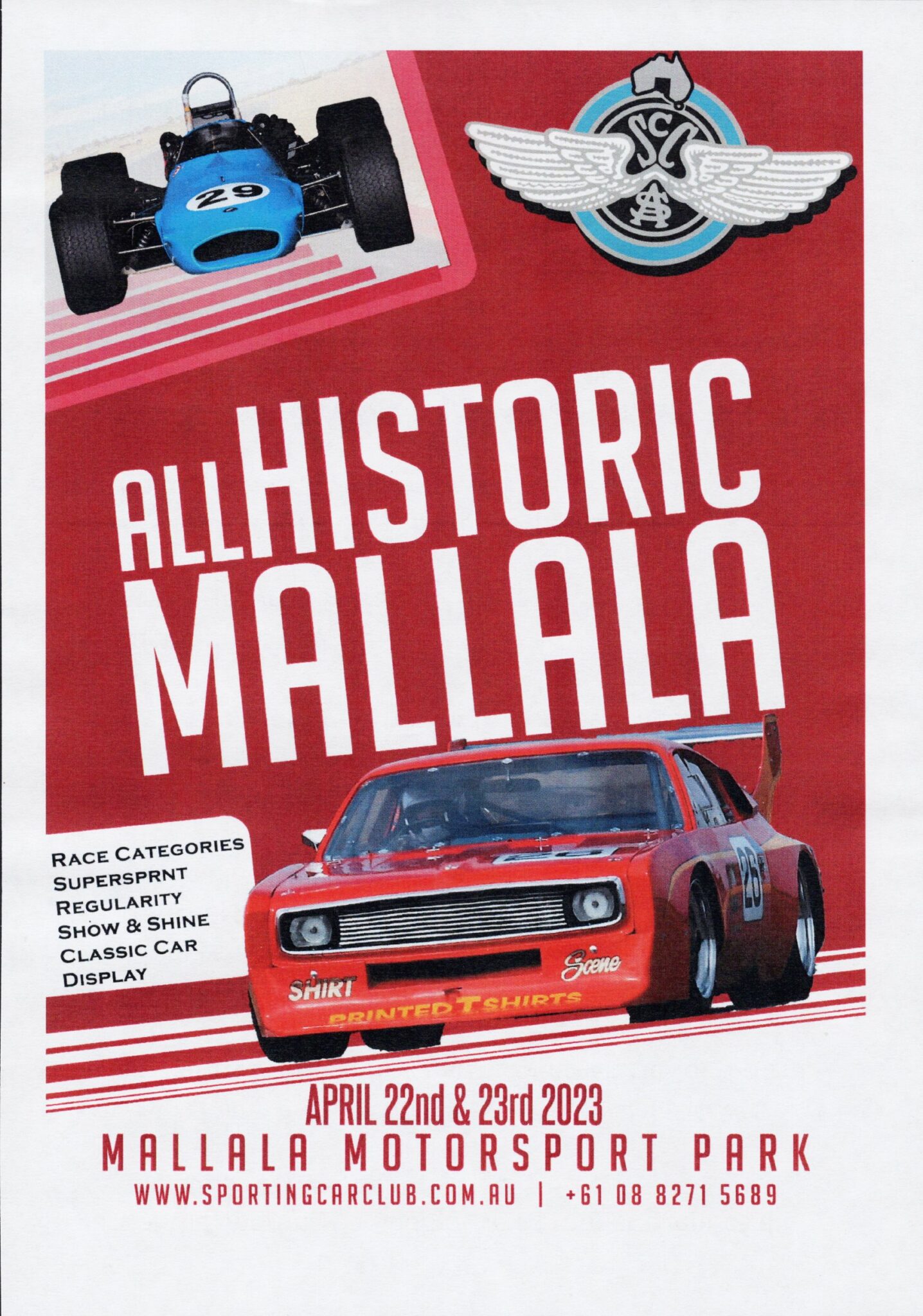 All Historic Mallala – 22-23 April – Australian Motor Heritage Foundation