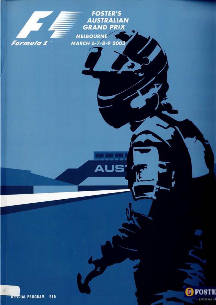 2003 Australian Grand Prix programme – Australian Motor Heritage Foundation